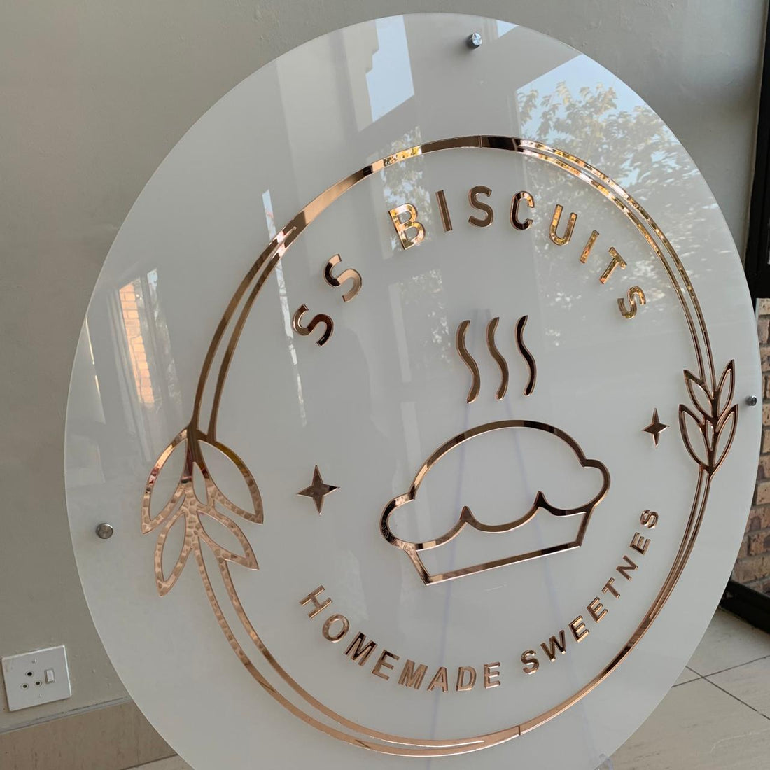 Opal Acrylic Business Signs for Modern Shops & Salons – Manimani Design ...