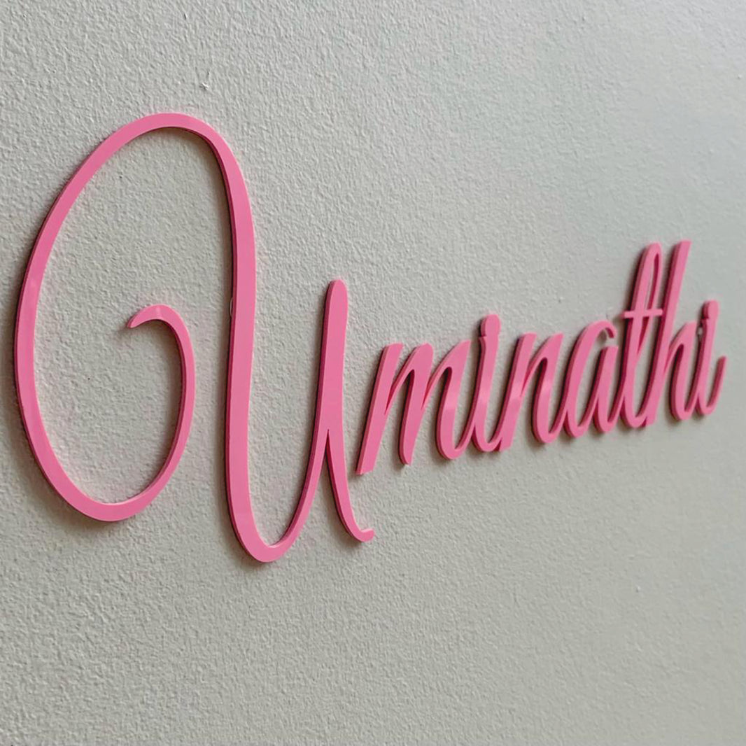 Personalized Acrylic Name Plaques – Manimani Design Studio