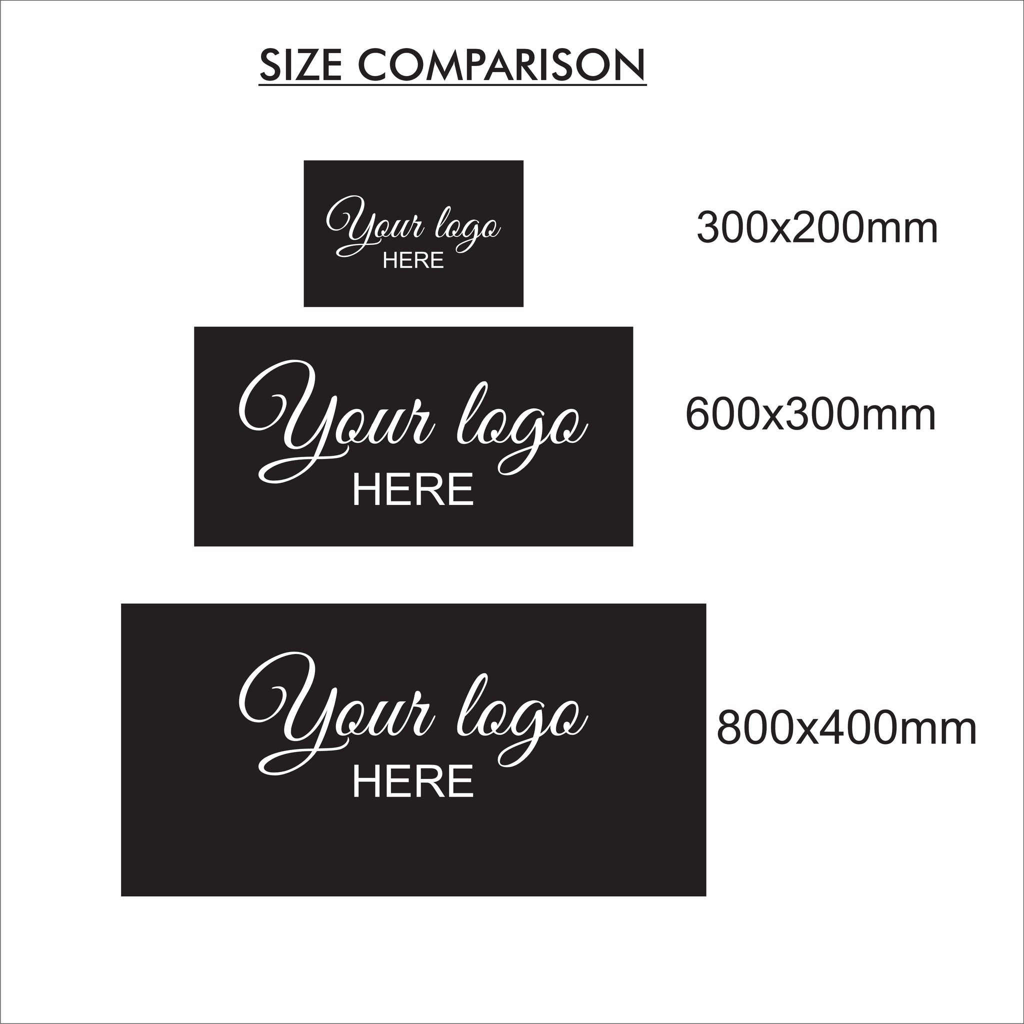 Acrylic business Sign - Rectangular – Manimani Design Studio