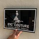 Rectangular Acrylic Business Signs for Shops, Salons & Offices ...